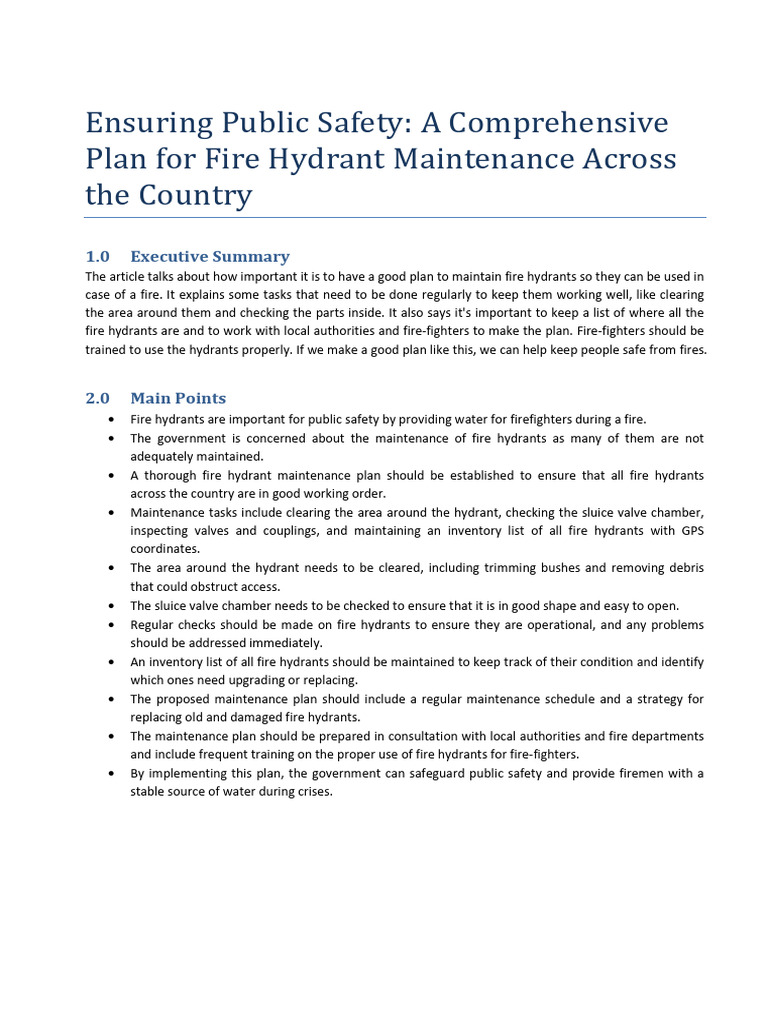 Fire Hydrant | PDF | Firefighter | Valve