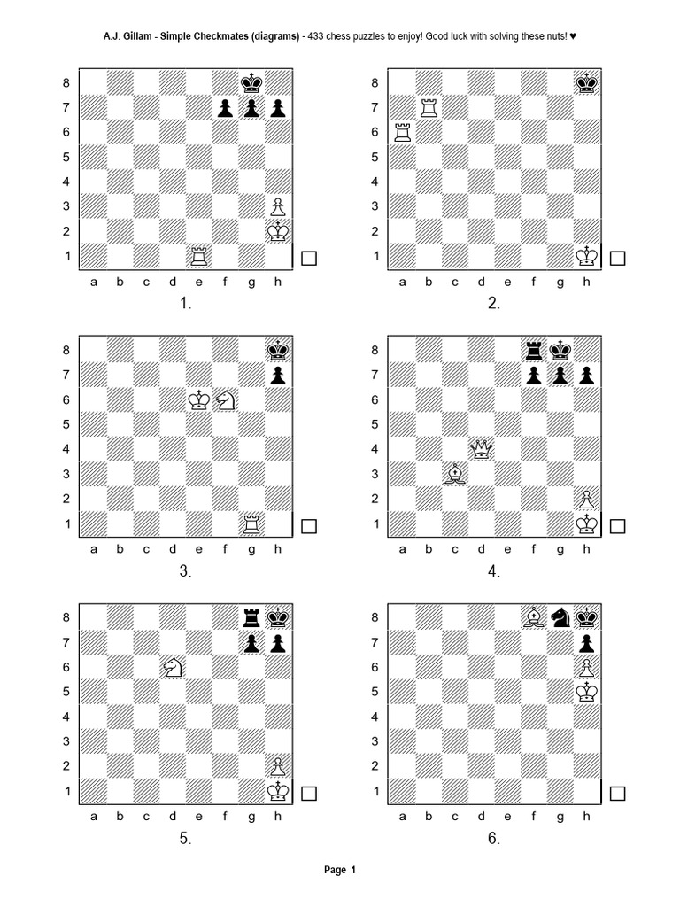Simple Checkmates - PUZZLES To SOLVE... (Z-Library) | PDF ...