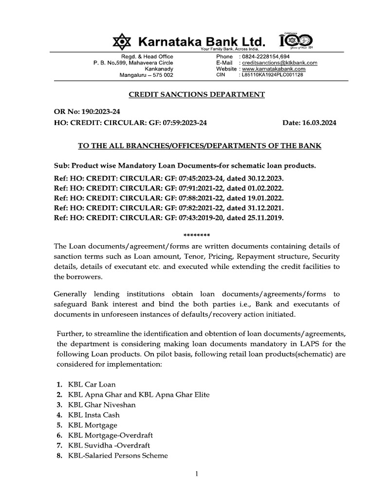 Loan Documents | PDF