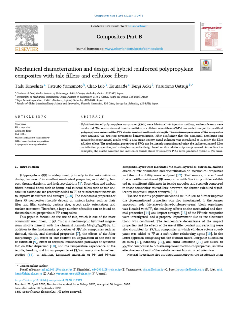 Mechanical Characterization and Design of Hybrid Reinforced ...