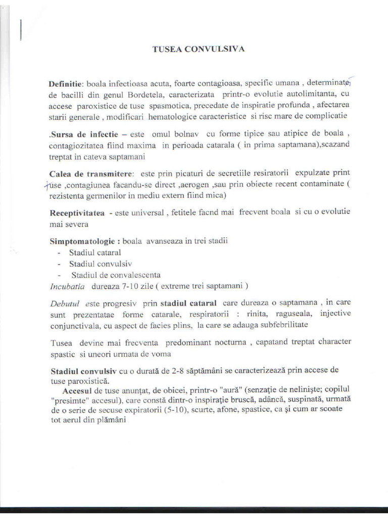 Tusea Convulsiva | PDF