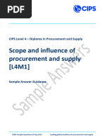 CIPS L5M4 - LO1 Questions and Sample Answers | PDF | Performance Indicator | Procurement