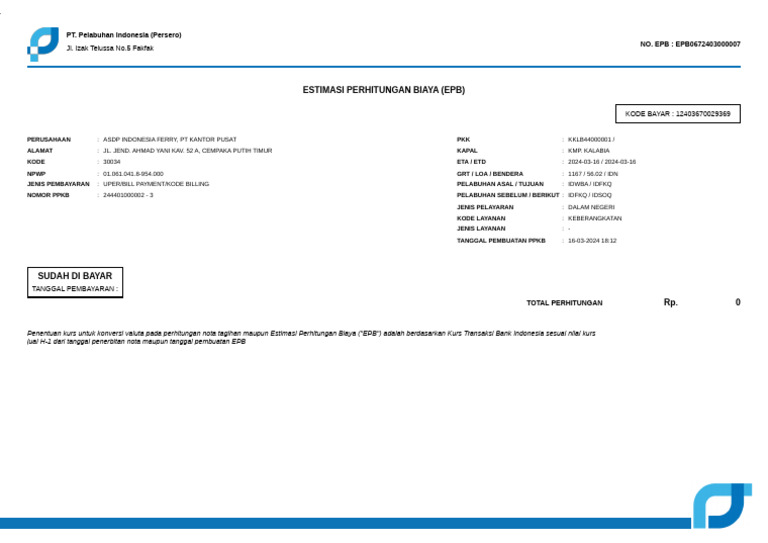 Epb Departure PDF | PDF