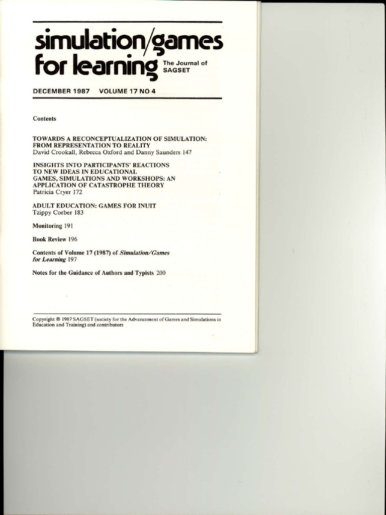 TOWARDS a RECONCEPTUALIZATION of SIMULATION: From representation to reality | PDF | Computer ...