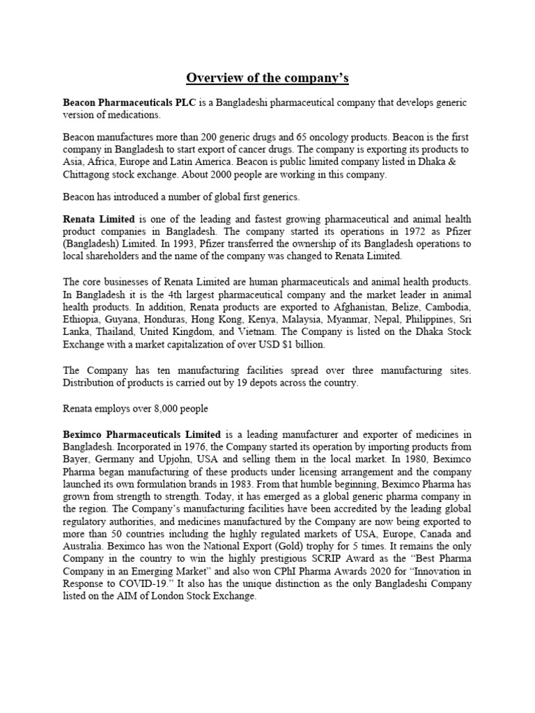 Intro | PDF | Pharmaceutical Industry | Generic Drug