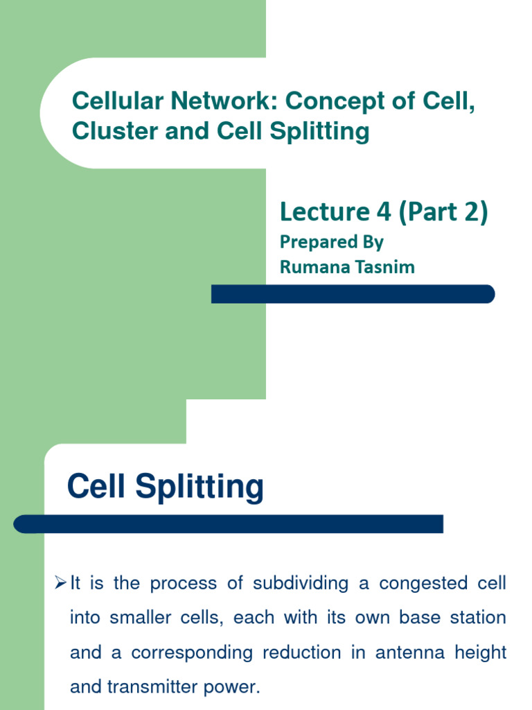 Week 4 Part 2 | PDF | Cellular Network | Computer Networking Week 4 Part 2 | PDF | Cellular Network | Computer Networking
