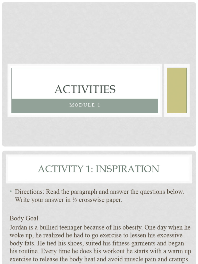 Activities Mapeh Pe Pdf
