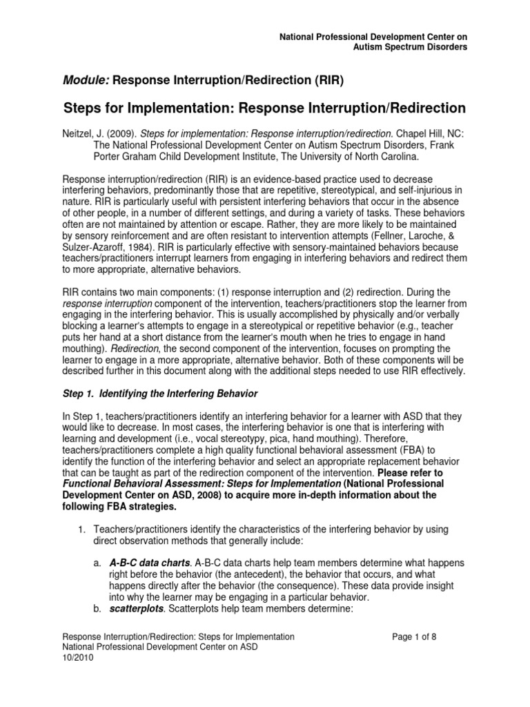 Autism Behavior Intervention Guide | PDF | Autism Spectrum | Learning