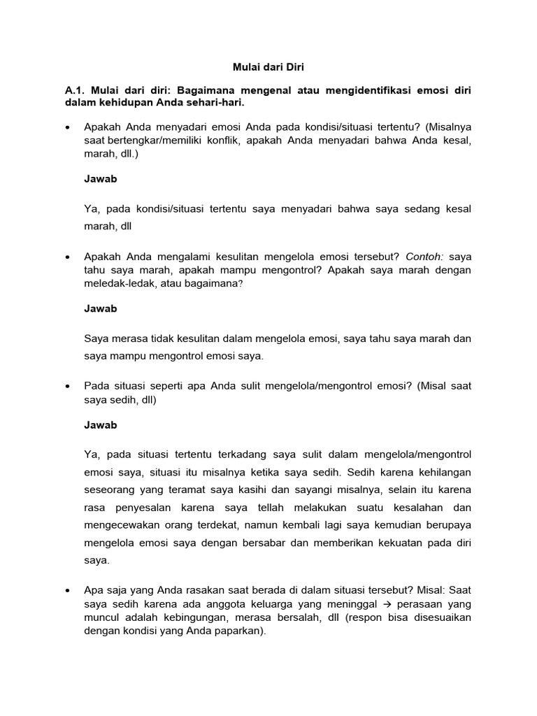 Mulai Dari Diri | PDF | Pengembangan Diri