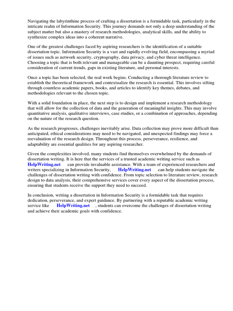 Dissertation Topics Information Security | Download Free PDF | Computer Security | Security