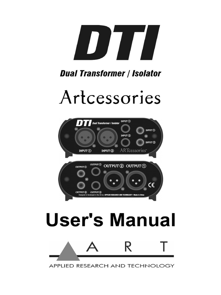 DTI Manual A6 V1.4 | PDF | Electromagnetism | Electrical Engineering