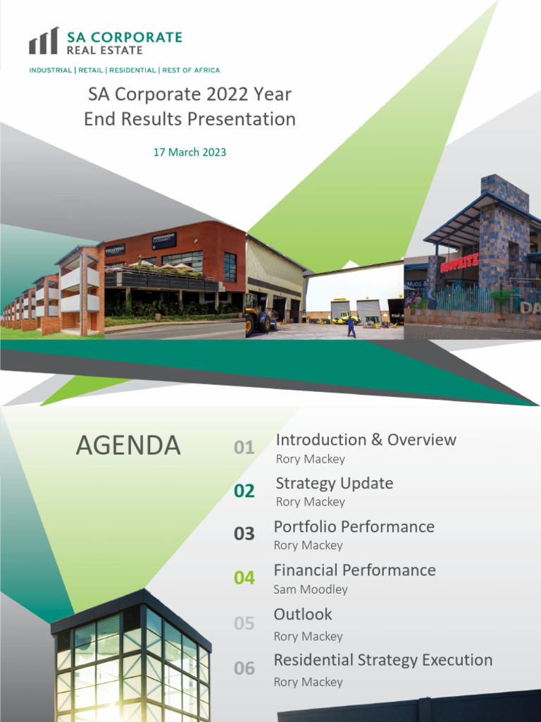 SA Corporate 2022 Year End Results Presentation | PDF | Mergers And Acquisitions | Investing