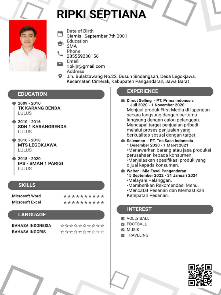 Curiculum Vitae (CV) .. | PDF