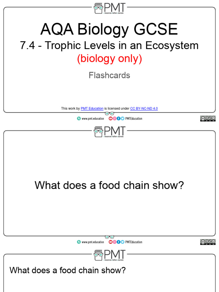 7.4 Trophic Levels in An Ecosystem | PDF | Biomass (Ecology) | Food Web