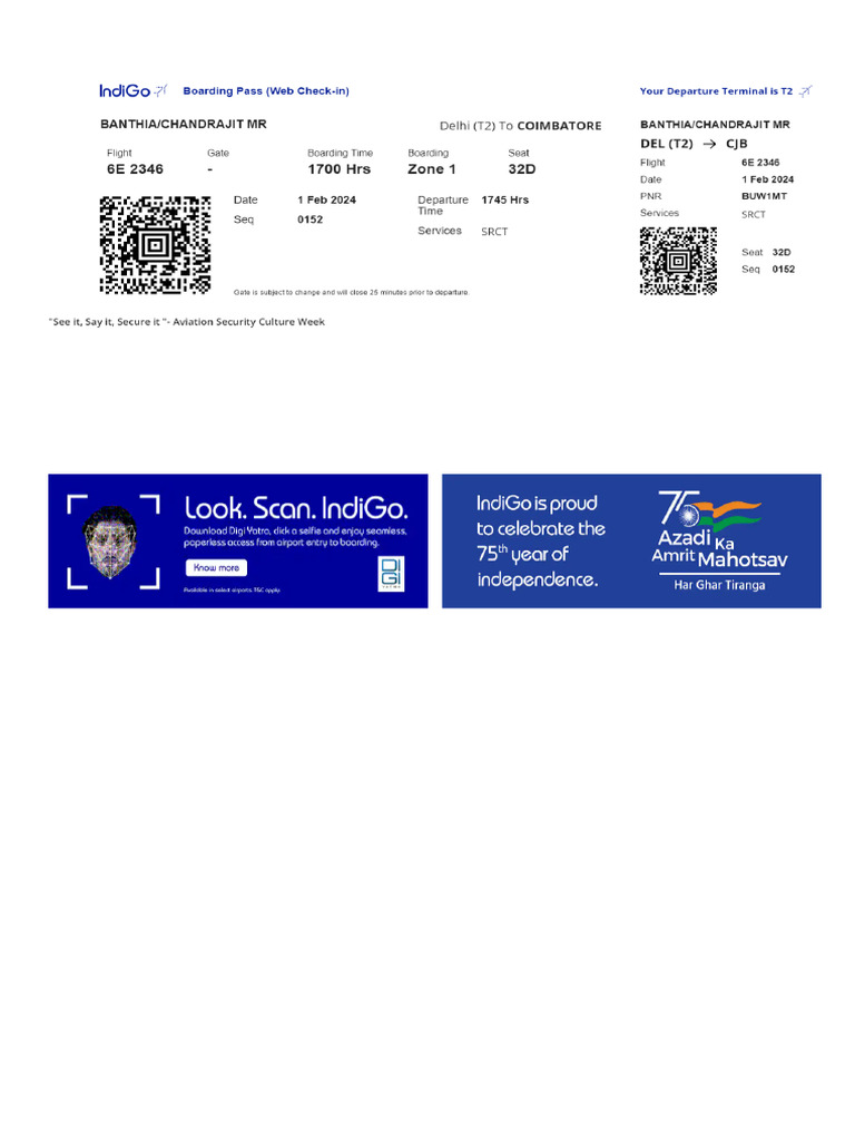 Boarding Pass | PDF