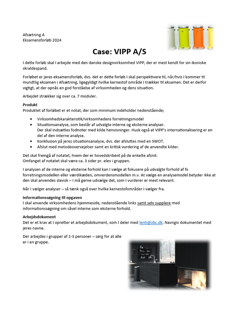 Eksamensprojekt AØ - 2024 | PDF