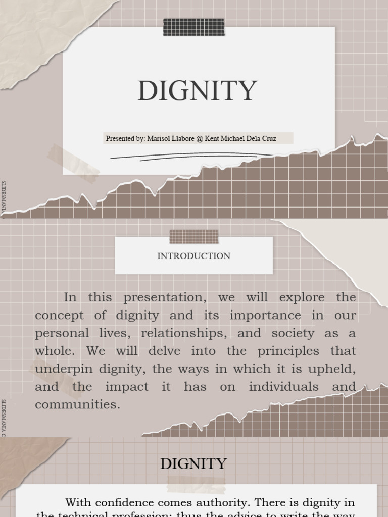 Understanding the Importance of Dignity | PDF | Dignity | Self Esteem