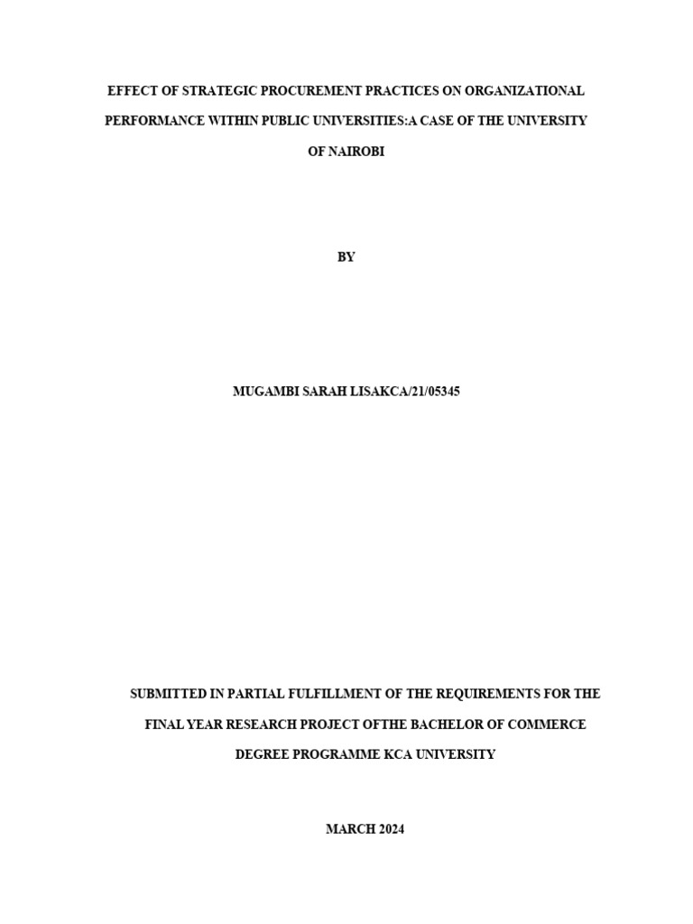 Updated - Final | PDF | Procurement | Supply Chain