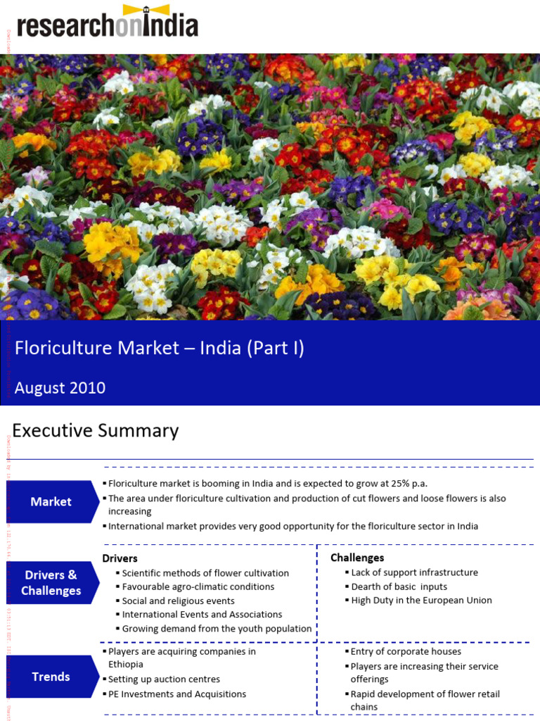 India's Floriculture Boom | PDF | Agriculture | Horticulture