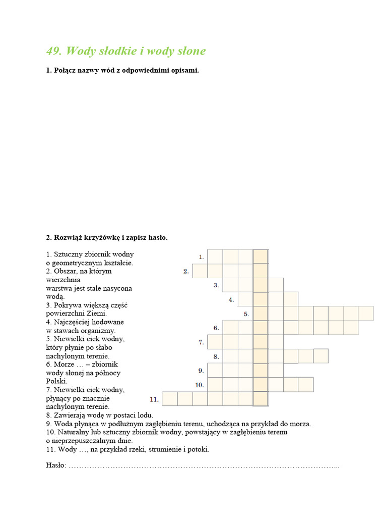 49 Wody Slodkie I Wody Slone | PDF