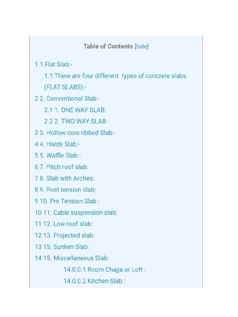 16 Different Types of Slabs in Construction | PDF | Concrete | Roof