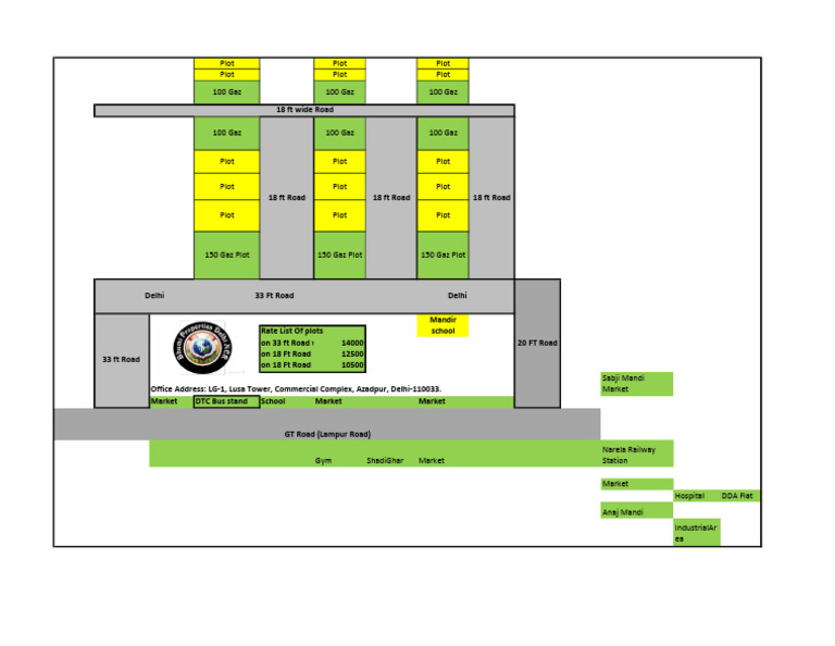 Narela Site Plan | PDF | Delhi | Government Of India