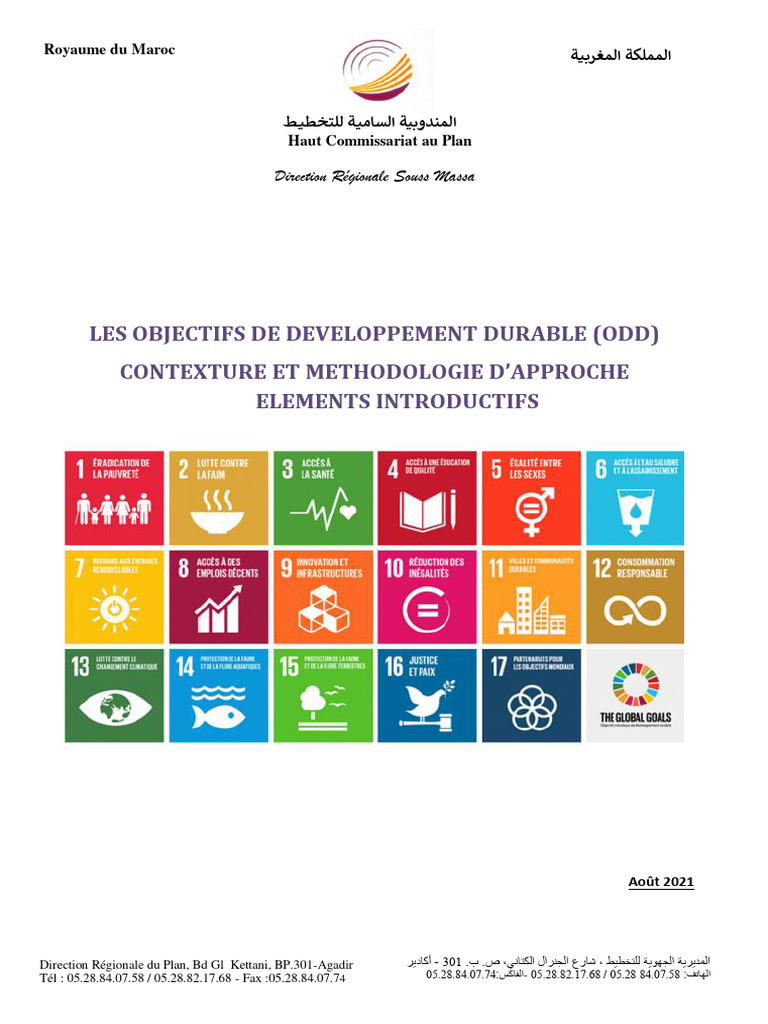 Les Objectifs de Developpement Durable | PDF | Développement durable | Objectifs du millénaire ...