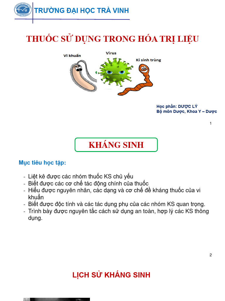 Khang Sinh - RHM | PDF