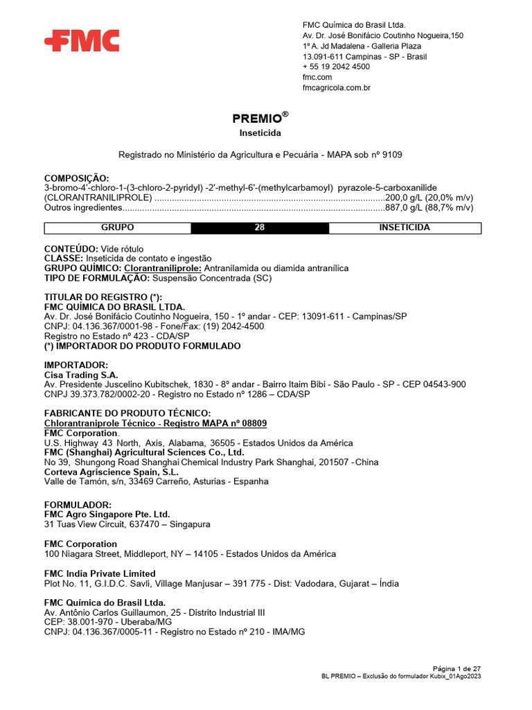 Prêmio FMC | PDF | Inseticida | Batata