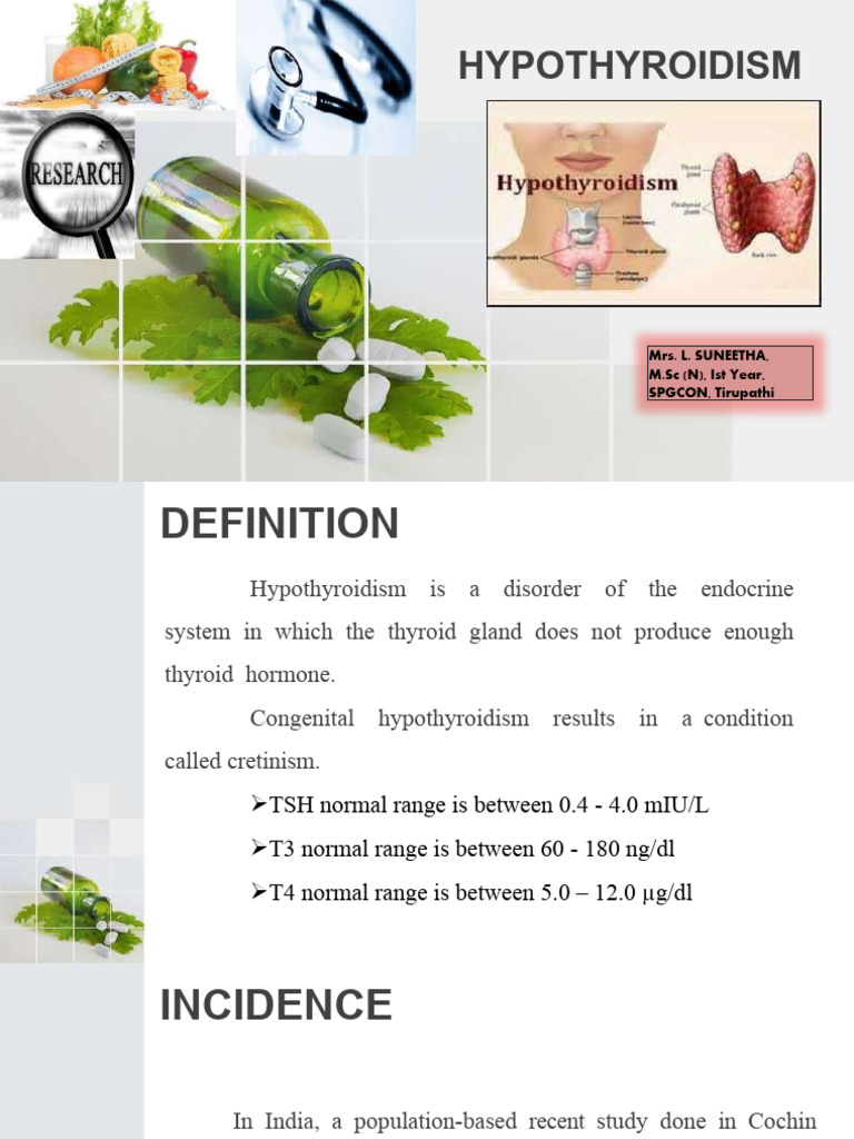 Understanding Hypothyroidism: Causes & Care | PDF | Hypothyroidism ...