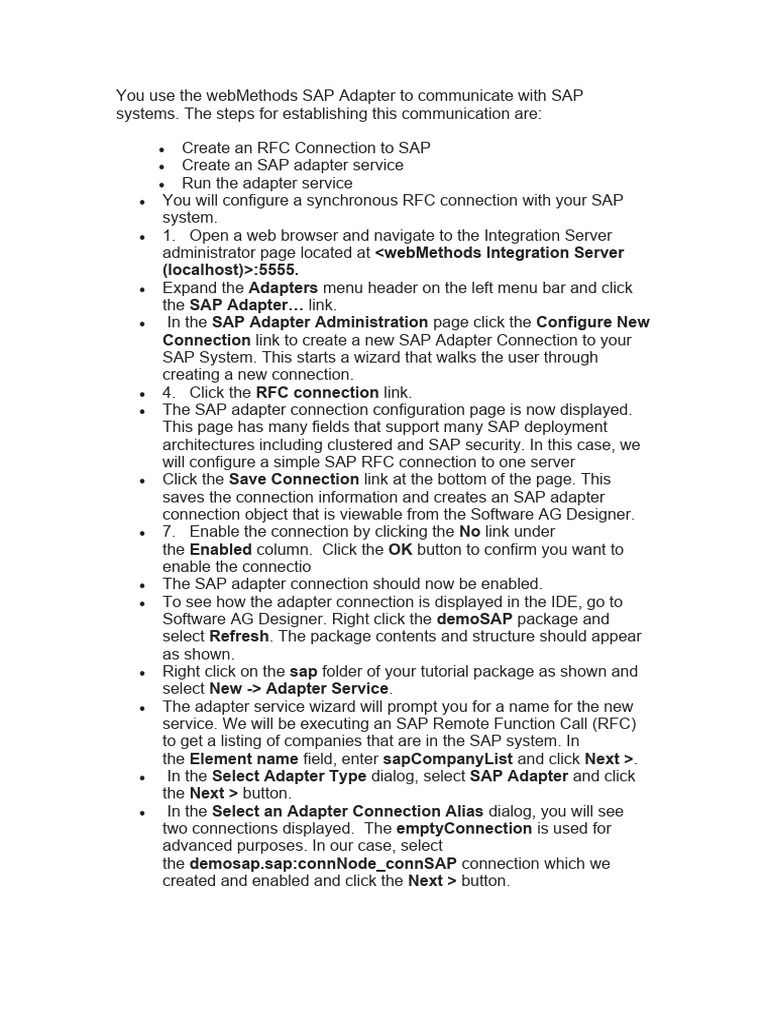 SAP Adapter | Download Free PDF | Electronic Data Interchange ...