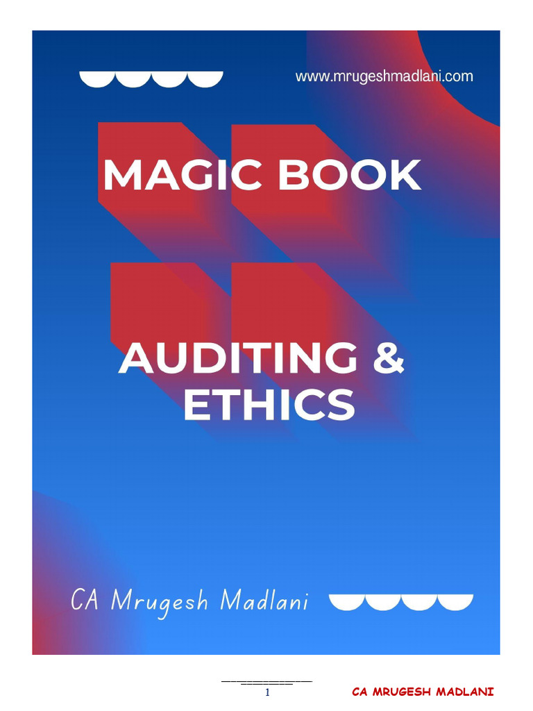 Audit Magic Book Chap 1 | PDF