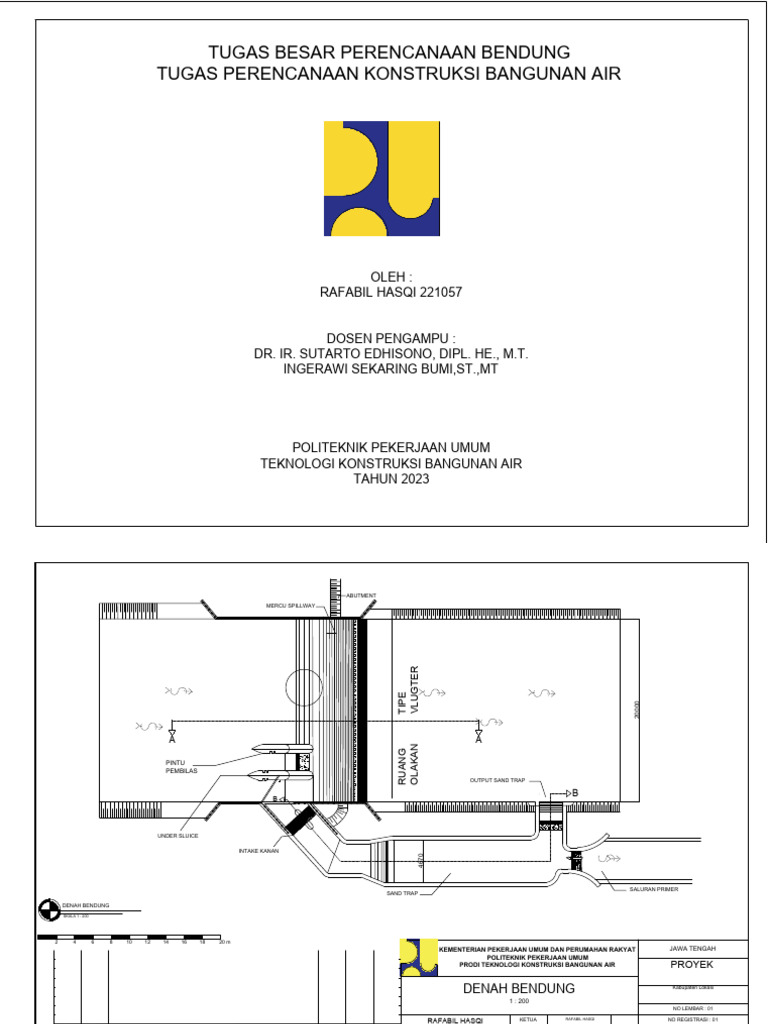 Tugas Perencanaan Bendung | PDF