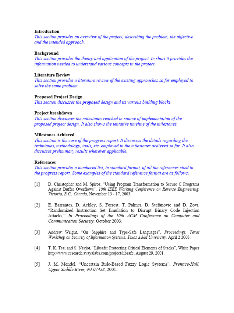 FYP Final Report Format | PDF