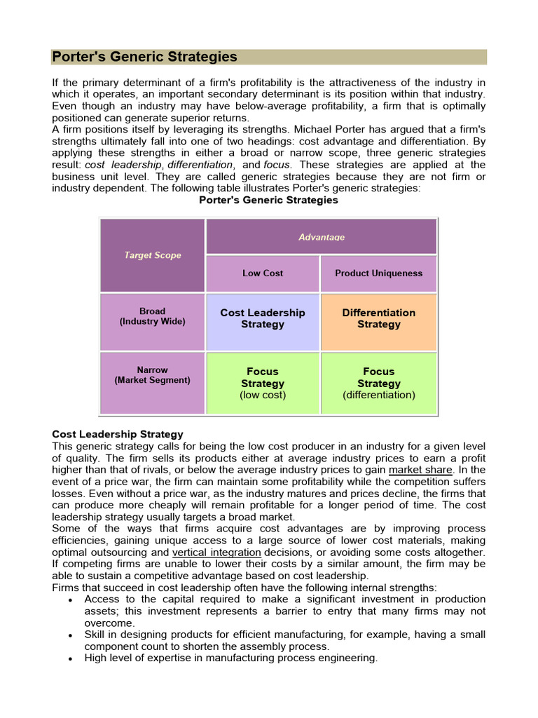Addendum To LJ Strategicmgtnotes2012 | PDF | Strategic Management ...