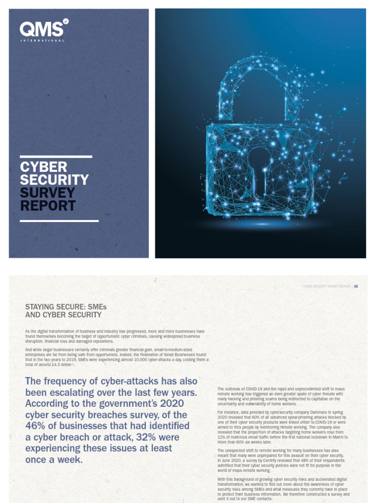 QMS Cyber Security Survey Report | Download Free PDF | Security ...