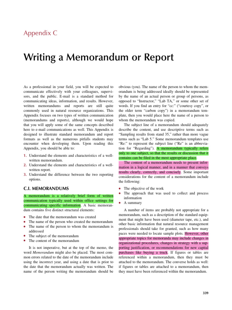 Memo writing | PDF | Memorandum | Science
