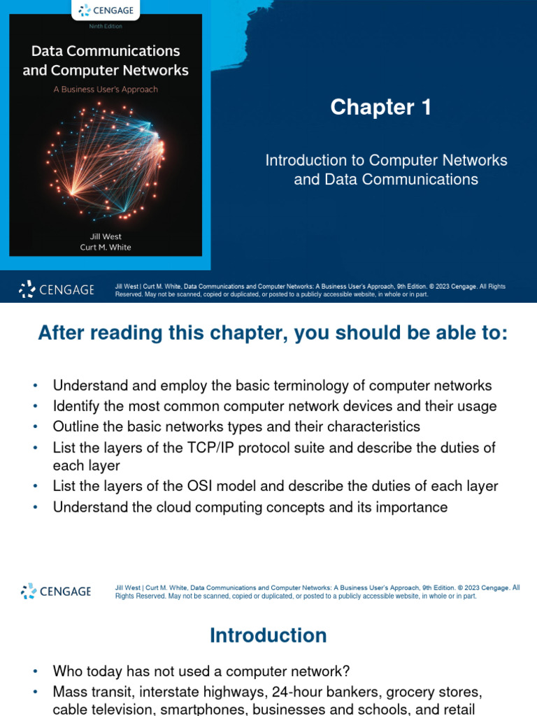 West - 9e - Chapter 1 Slides | PDF | Osi Model | Computer Network