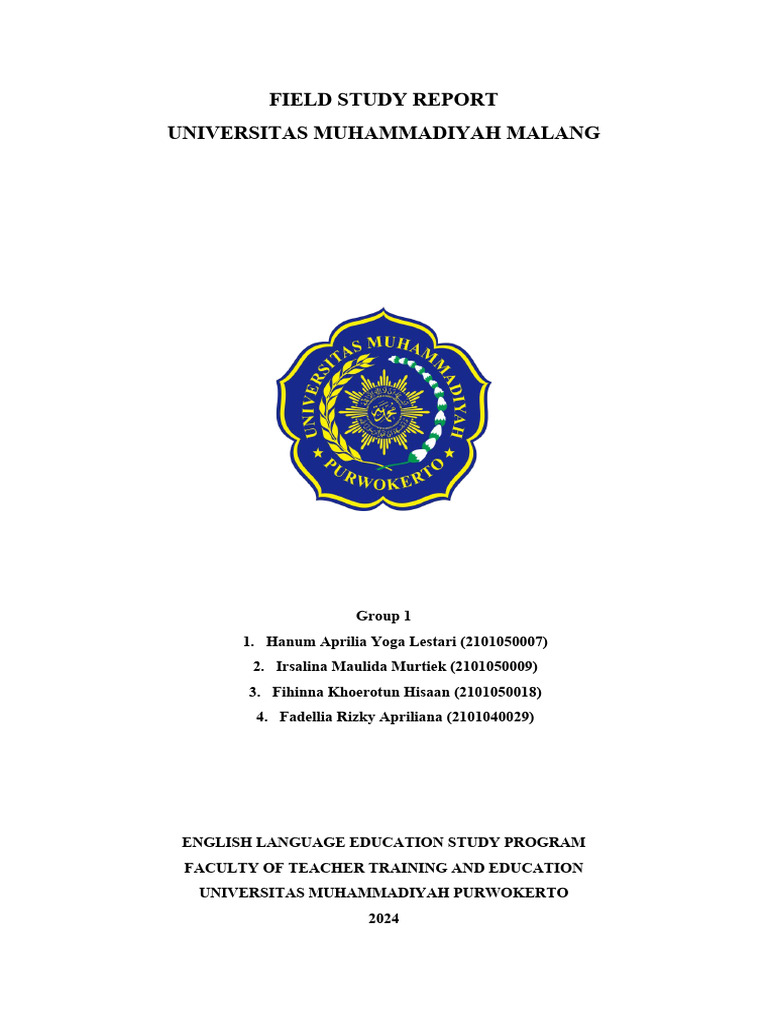 Field Study Report KKL Bromo | PDF Field Study Report KKL Bromo | PDF