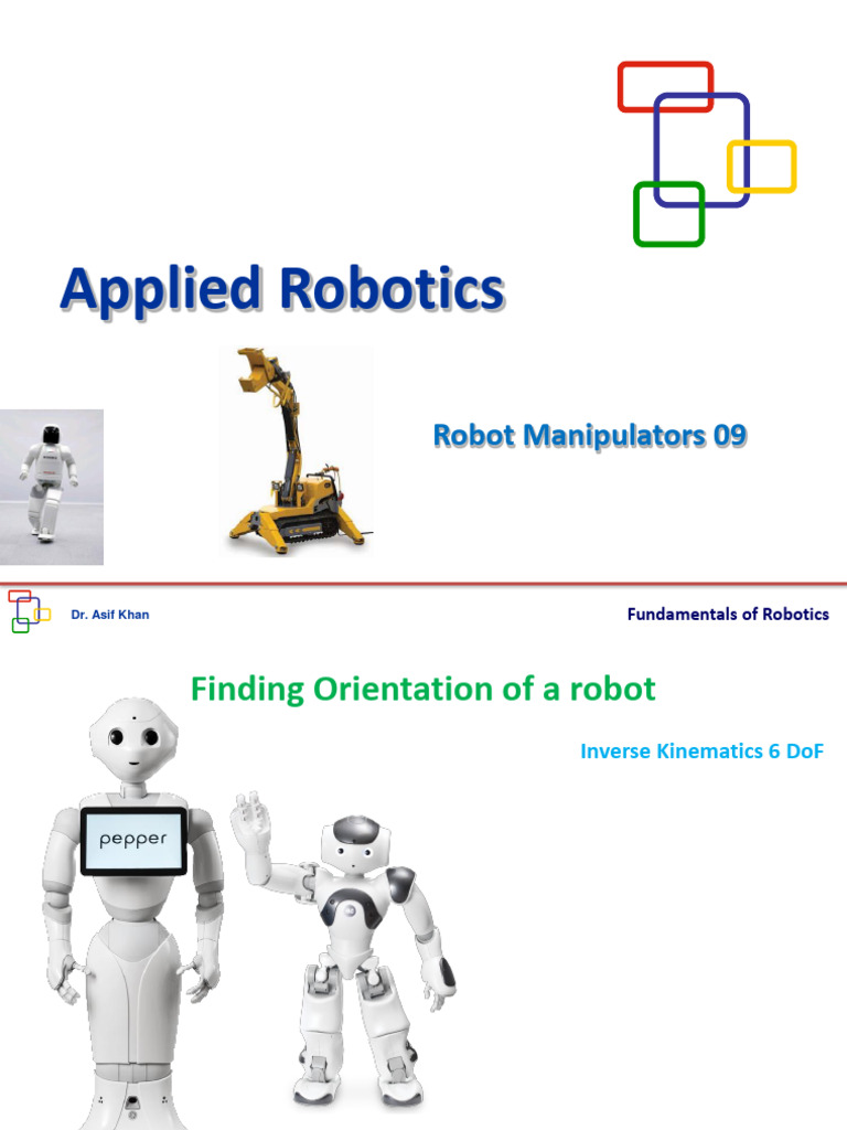 Applied Robotics 09 | PDF | Matrix (Mathematics) | Kinematics