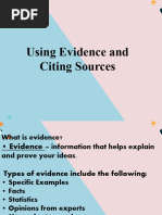Citing Text Evidence Mini Anchor Charts | PDF