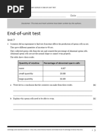 Unit 1 End - of - Unit Test | PDF