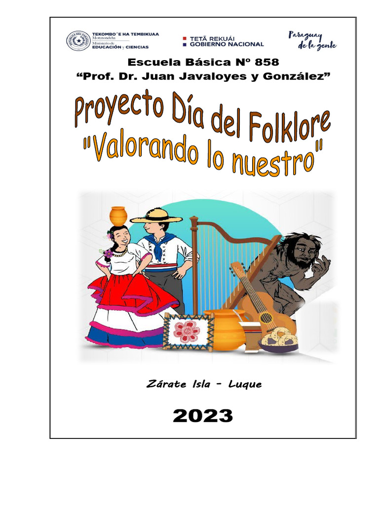 Proyecto Folklore Trajes Típicos Del Paraguay | PDF | Ropa | Vestir