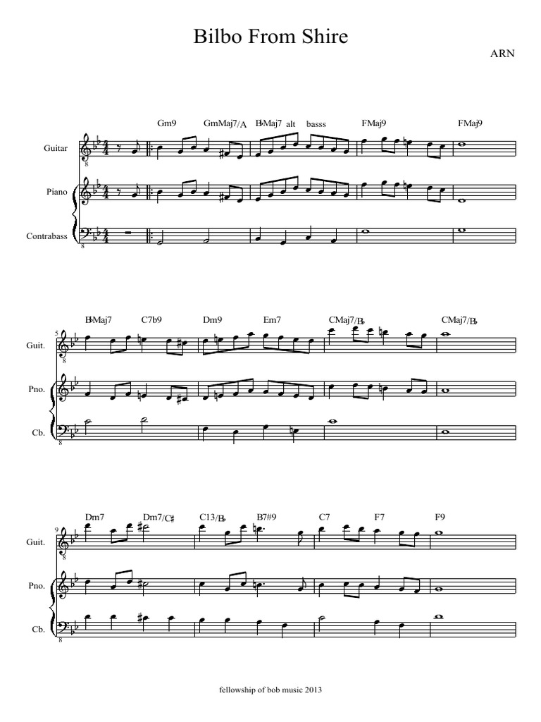 Bilbo From Shire - Chords | PDF