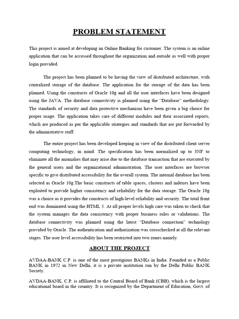 Problem Statement | PDF | Databases | Computer Security