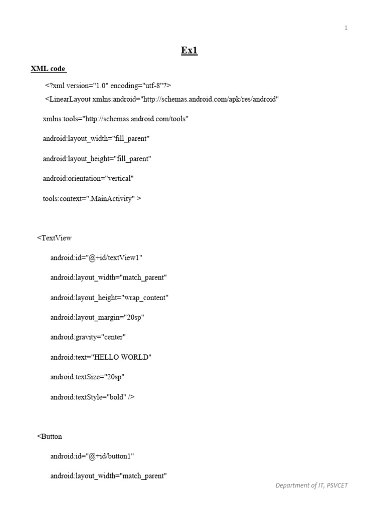 Mad Lab Exercise Pdf Android Operating System Java Programming Language 7212