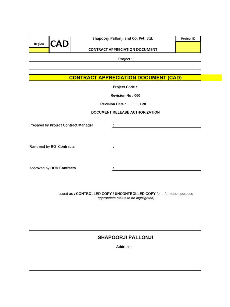 Detailed CAD Template - Final | PDF | Employment | Indemnity
