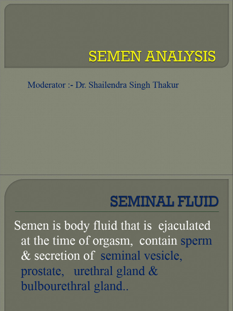 Semen | Download Free PDF | Semen | Prostate