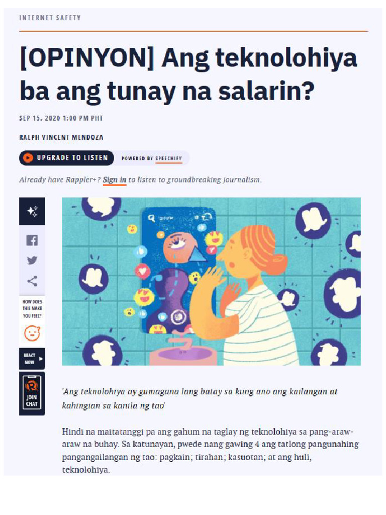 Mga Babasahing Artikulo para Sa Talumpatian | PDF Mga Babasahing Artikulo para Sa Talumpatian | PDF