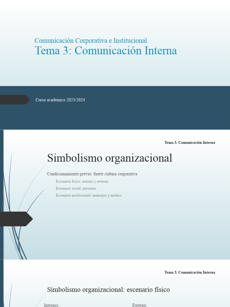 06.03.Tema 3. COMUNICACIÓN INTERNA | PDF | Comunicación